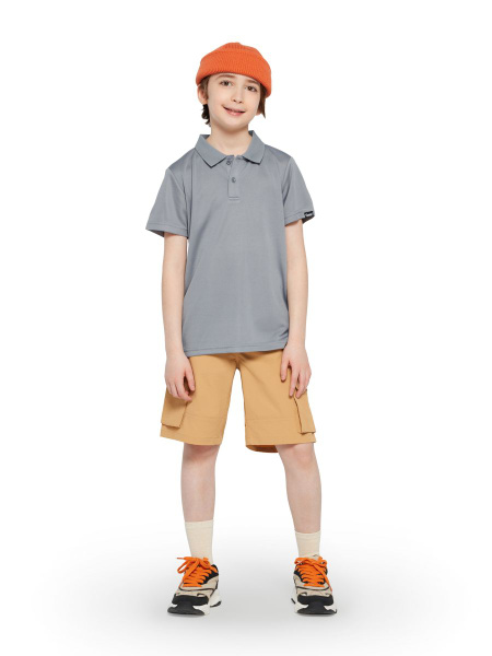 Поло Мальчики OLDOS светло-серый Короткий, размер 134 Повседневный Китай Гольф, рост 134 купить ...