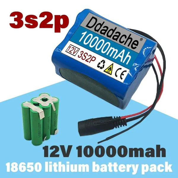 Аккумуляторная батарейка 18650, 12 B, 10000 мАч, купить на OZON по ...
