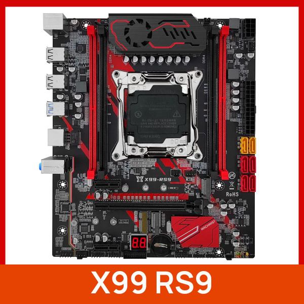 Материнская плата Juxieshi/Machinist X99 RS9 купить на OZON по низкой цене (1581653906)