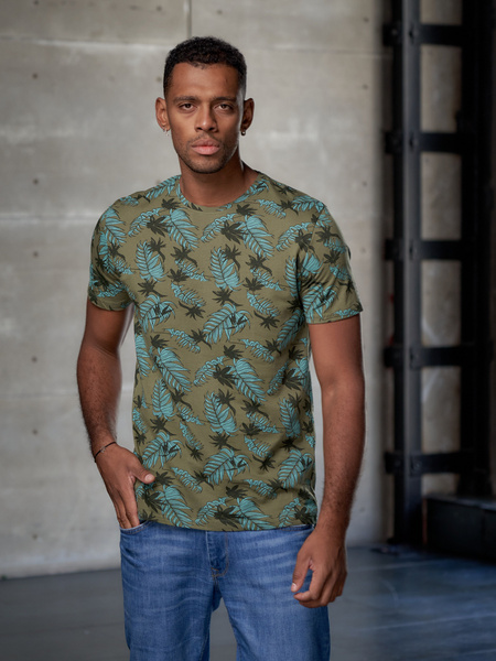 Футболка T-RONE menswear, размер 48, цвет хаки, 100% хлопок - купить по ...