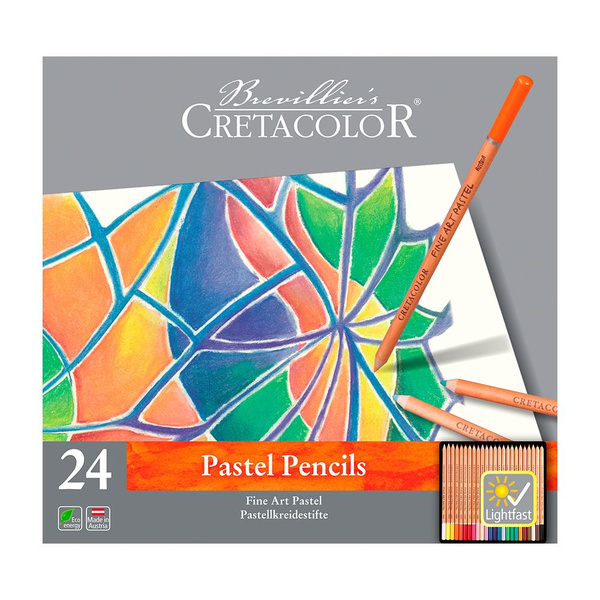 Набор пастельных карандашей CRETACOLOR Fine Art Pastel 24 шт мет.пенал ...