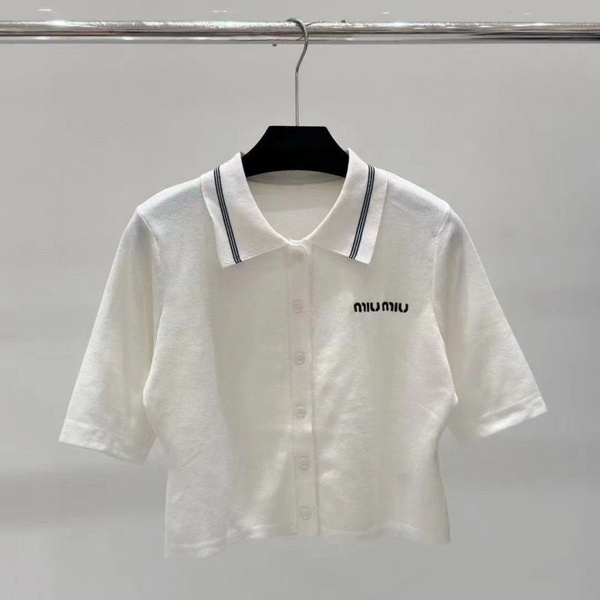 Футболка Miu Miu размер 42 цвет белый 100 трикотаж купить по выгодной цене в интернет