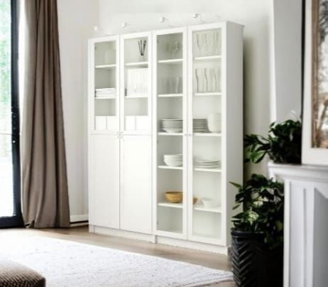 Шкаф книжный стеллаж билли 13 икеа_белый снег, 160x30x202 см - купить ...