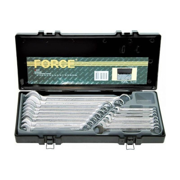 Набор ключей комбинированных Force 5161, 16 предметов, 6-24 мм купить ...