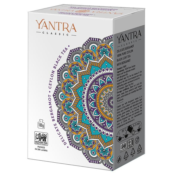 Yantra Чай черный Классик с бергамотом Деликатный бергамот 100 г