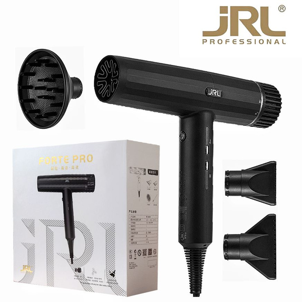 Фен для волос jRL Professional JRL-2020H, черный, черный матовый ...