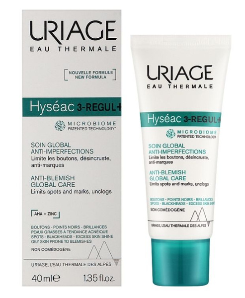 Uriage Универсальный уход против несовершенств кожи Hyseac 3-Regul Anti-Blemish Global Care, 40 ...