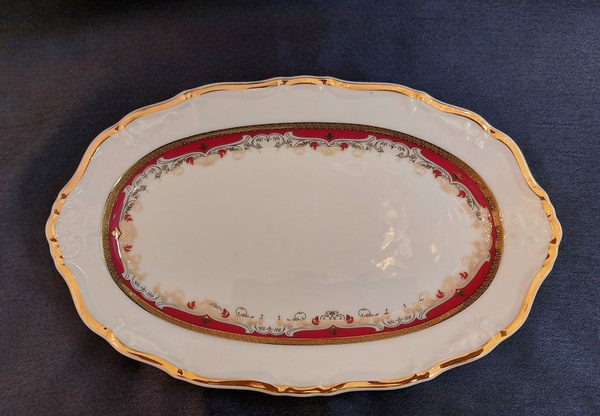 Селедочница Thun, Фарфор, диаметр24 см купить по низкой цене с доставкой в интернет-магазине ...