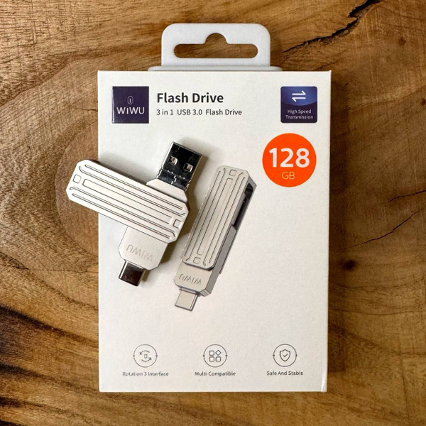 USB-флеш-накопитель Wiwu FD001 128 ГБ купить c доставкой на OZON по ...