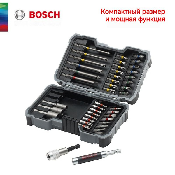 Электрическая отвертка Bosch Rainbow magic box, 43 штуки - купить по ...