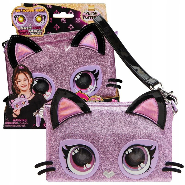 Сумка-питомец блестящий котик Purse Pets PURDY PURRFECT с подсветкой ...