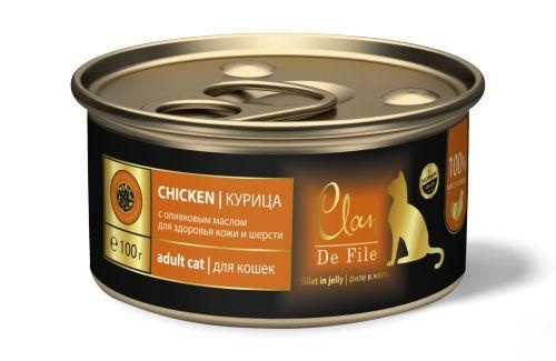 Clan Консервы для кошек De File, Курица, 100 гр купить на OZON по ...