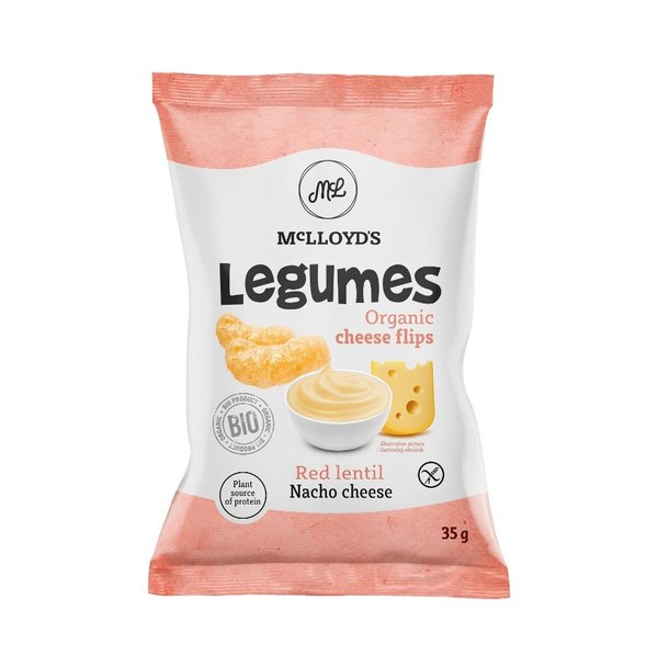 Снеки безглютеновые Legumes из кукурузы и красной чечевицы со вкусом ...