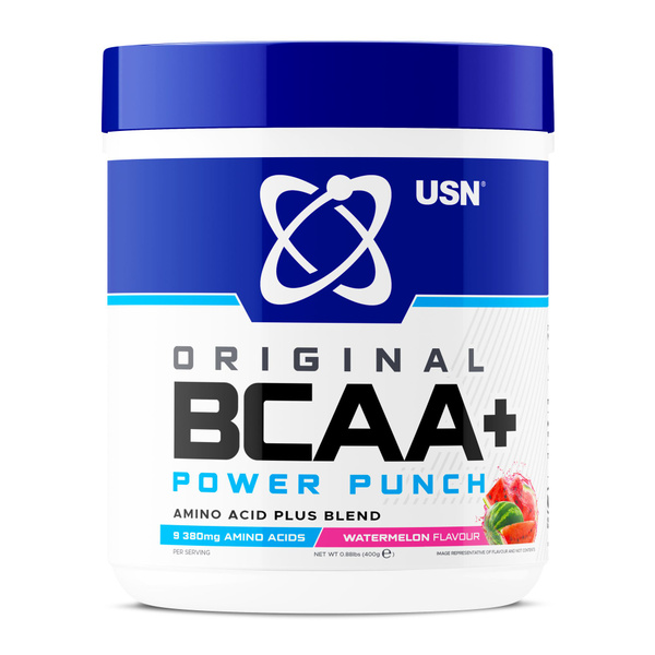 USN Аминокислоты BCAA (БЦАА)+ Power Punch 400 грамм, Быстрорастворимые ...