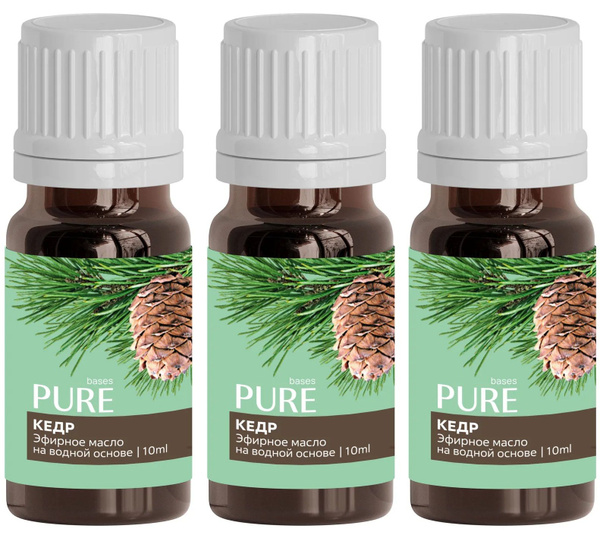 Доктор Баня на водной основе Кедр, 3 уп по 10 мл Эфирное масло 10 мл ...