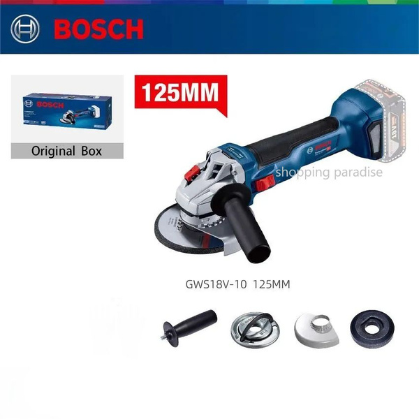Аккумуляторная болгарка Bosch GWS 18V-10 бесщеточная, 125mm,без акк и з ...