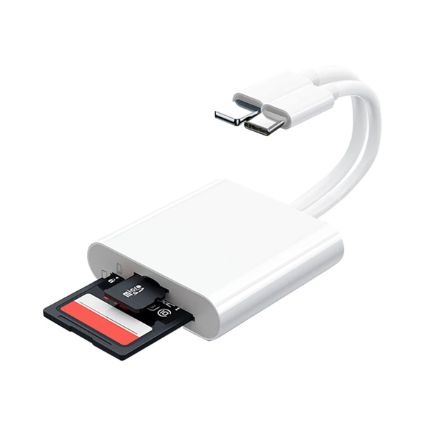 Устройство для считывания карт SD 2 в 1 OTG C Lightning to Камера TF ...