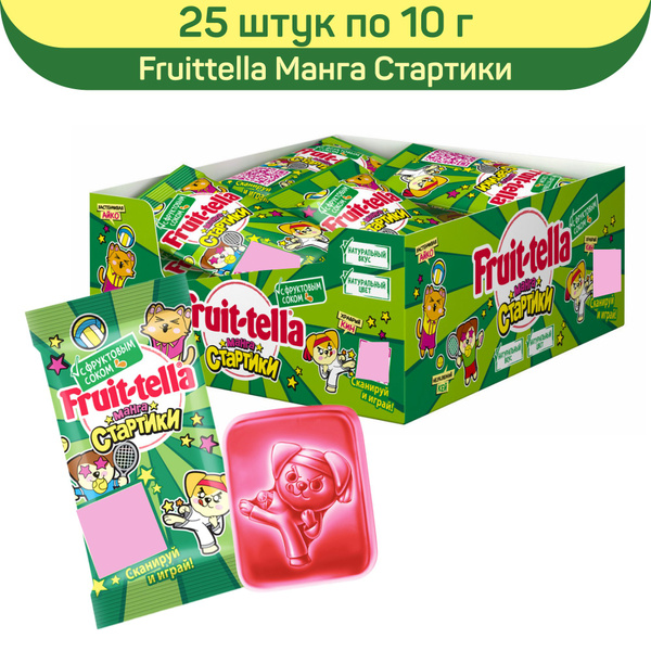 Мармелад жевательный Fruittella 2Д-Мини Манга Стартики, 25 шт по 10 г ...
