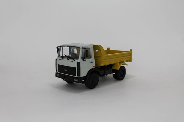 Масштабная модель 1/43 МАЗ 5551 самосвал (1991-1997), серый / жёлтый купить на OZON по низкой ...