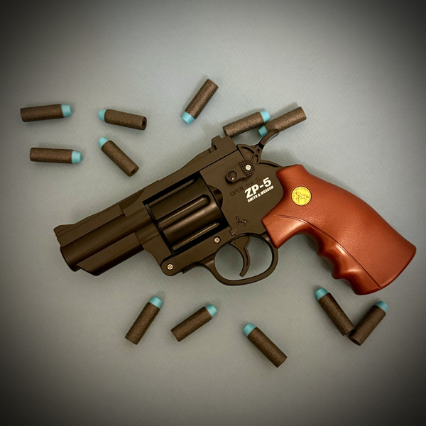 Револьвер пистолет детский пистолет Colt python с пягкими пулями нерф ...