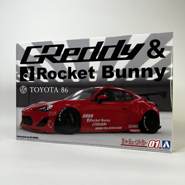 Сборная модель/машинка 1/24 Aoshima Toyota 86 '12 GReddy&Rocket Bunny Enkei Ver. арт. 06186 ...