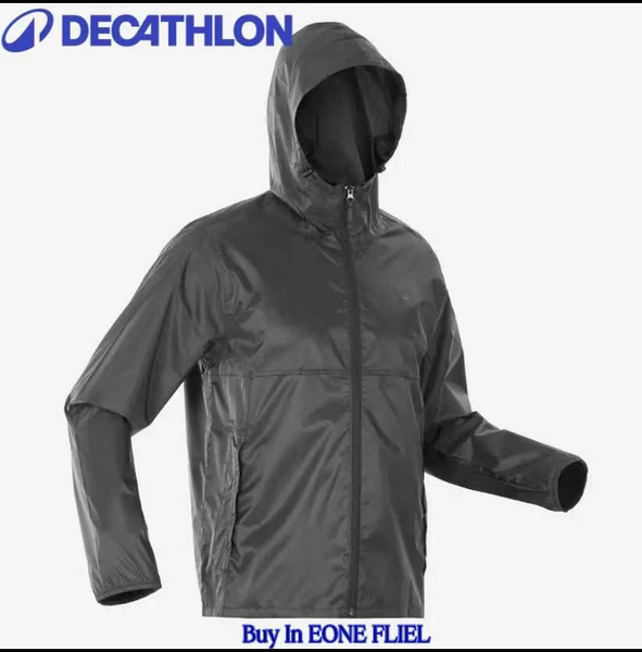 Дождевик Мужской DECATHLON черный каменный, размер 46 купить c ...