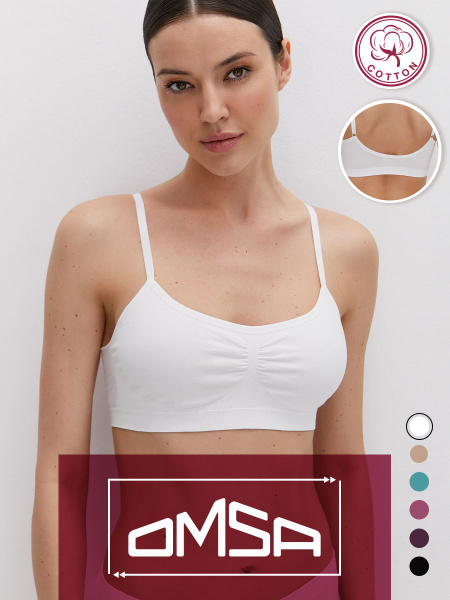 Топ-бра Omsa - купить с доставкой по выгодным ценам в интернет-магазине OZON (1651670673)