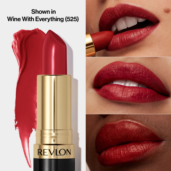 Revlon Super Lustrous Creme Lipstick, кремовая формула, 525 Wine With ...