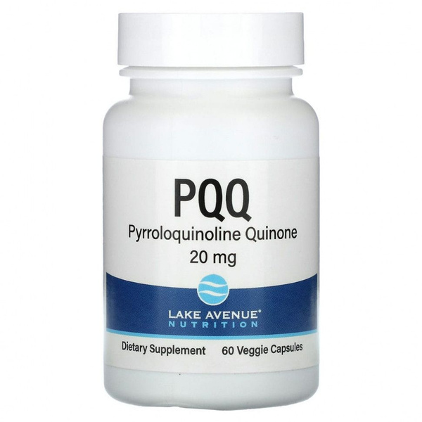 Lake Avenue Nutrition, PQQ (пирролохинолинхинон), 20 мг, 60 капсул ...
