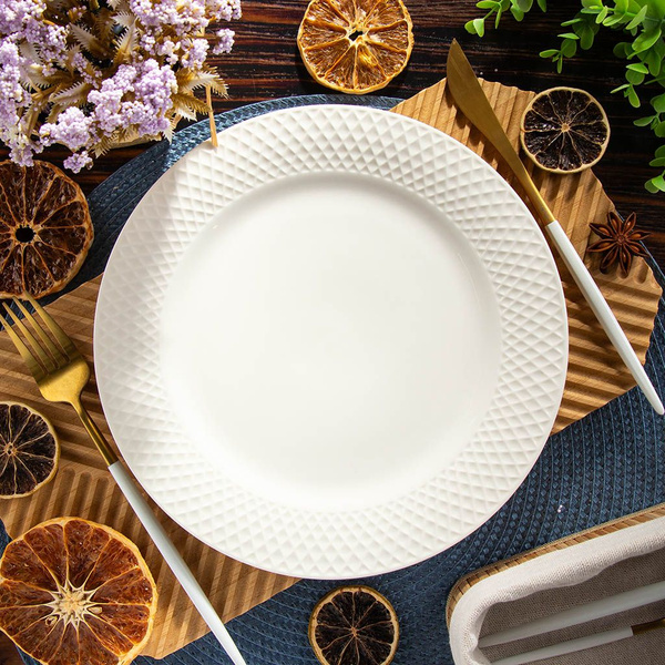 Тарелка DANIKS, диаметр 23 см купить c доставкой на OZON по низкой цене (1660715448)