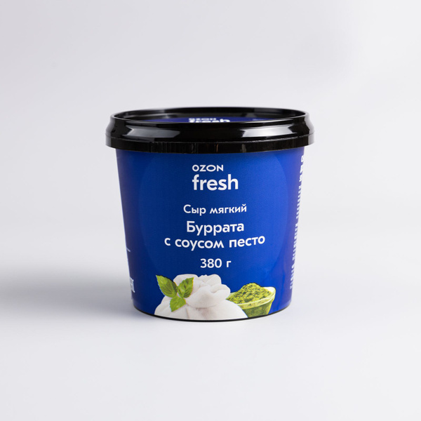 Сыр мягкий Буррата с соусом песто 50% 380 г, Ozon fresh купить на OZON по низкой цене (1652238375)