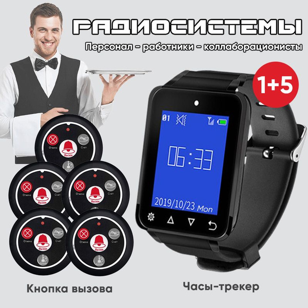 Кнопка пейджера/системы вызовадля вызова официанта, администратора ...