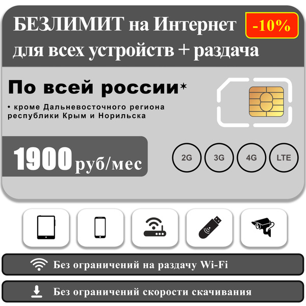 SIM-карта Теле2 (Вся Россия) - купить с доставкой по выгодным ценам в ...