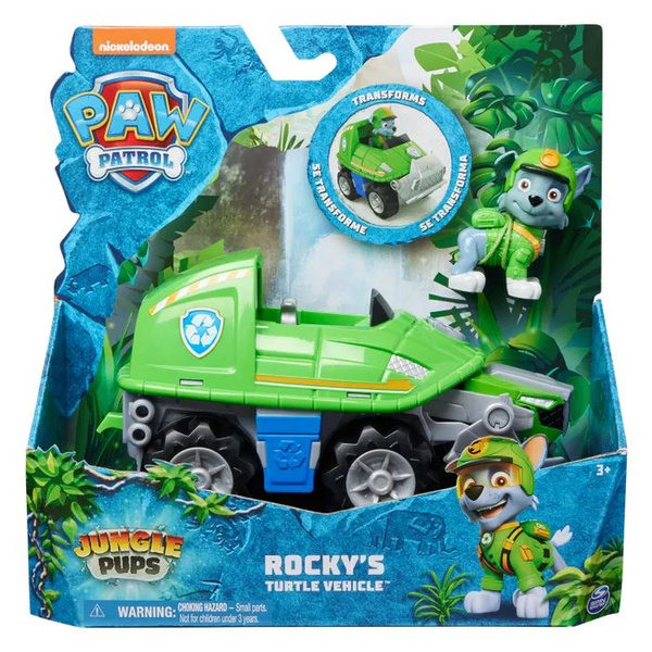 Игрушка Paw Patrol Рокки на трансформирующейся машинке серия Джунгли ...