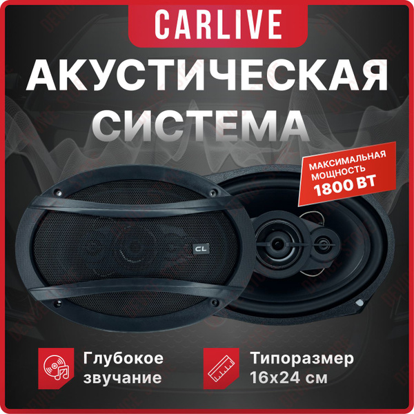 Колонки автомобильные Carlive TS-6995 - купить по выгодной цене в интернет-магазине OZON ...
