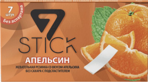 Жевательная резинка без сахара Seven Sticks, 12шт по 7стиков - купить с ...