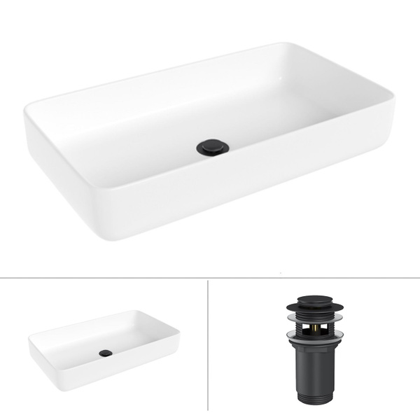 Накладная раковина для ванной Helmken 48760000 комплект 2 в 1: раковина на столешницу ...