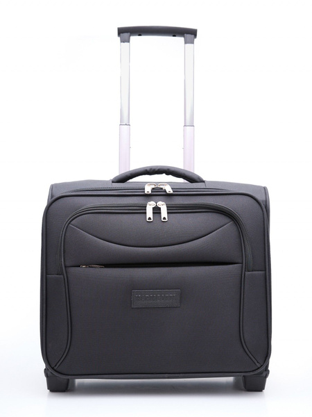 Чемодан на колесах маленький, кейс-пилот тканевый купить на OZON по ...