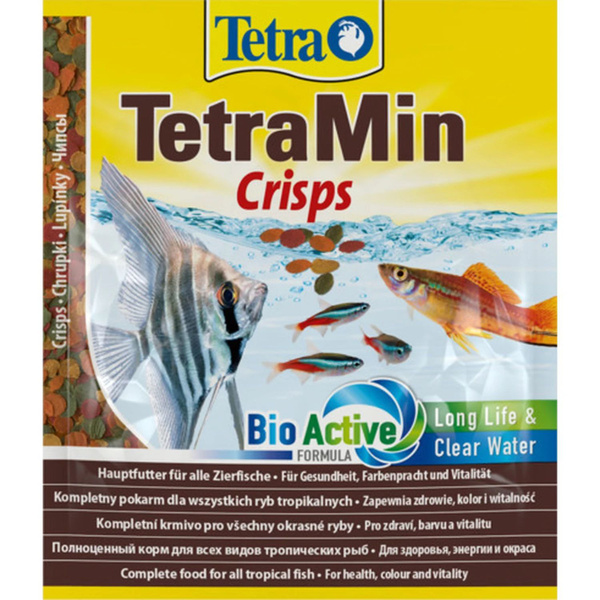 TetraMin Crisps Чипсы корм для всех видов рыб 12гр. (3 шт. в наборе ...