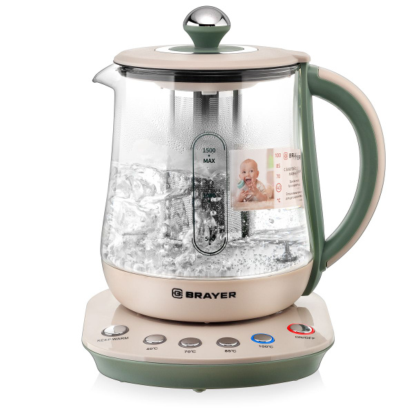 Чайник электрический BRAYER BR1015 купить на OZON по низкой цене (1699343125)