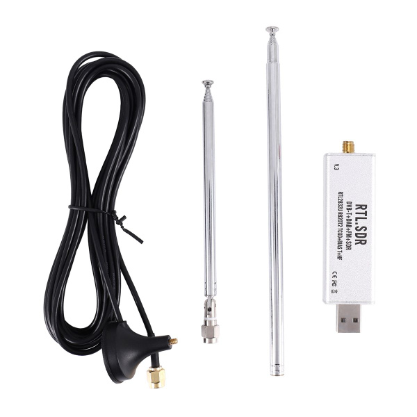 Приемник RTL SDR V3 RTL2832U 0,1 МГц-1,7 ГГц TCXO SMA с антенной купить ...