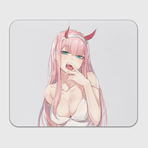 Ahegao Zero Two Коврик для мыши - купить с доставкой по выгодным ценам в интернет-магазине OZON ...