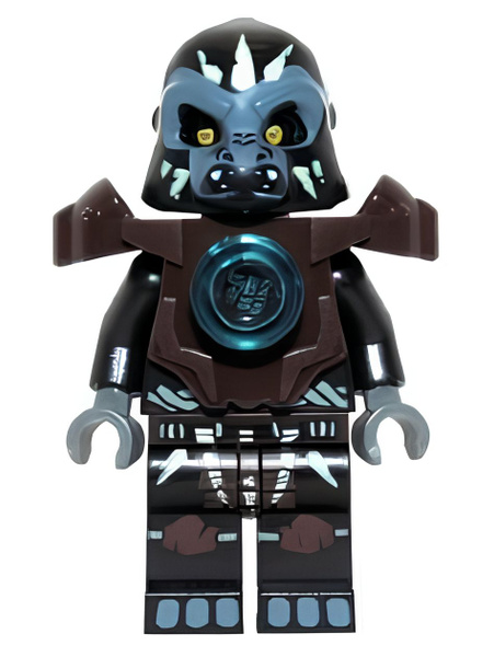 Минифигурка Lego LEGENDS OF CHIMA Gorzan - Dark Brown Heavy Armor ...