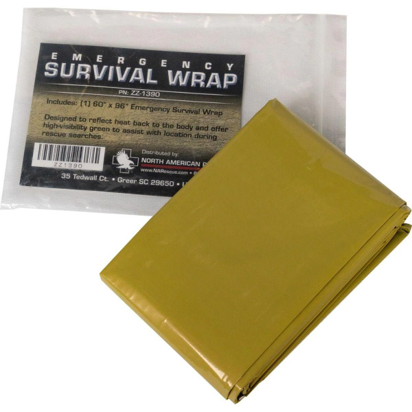 Накидка согревающая Спасательное одеяло NAR Emergency Survival Wrap ...