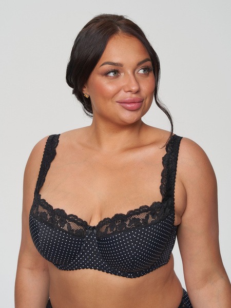 Бюстгальтер Женский BLISSENSE мягкая чашка на каркасе, на косточках, размер 95D черный ...