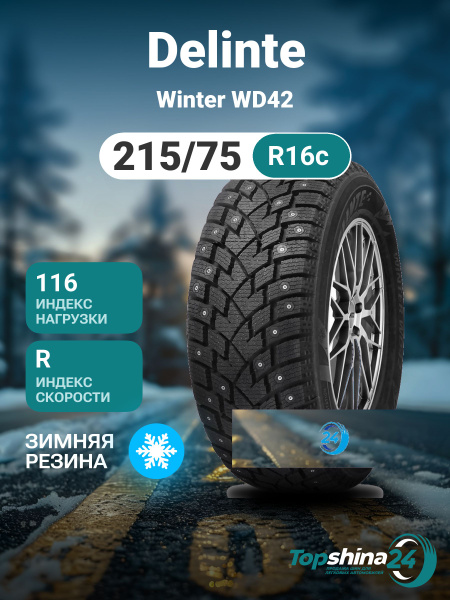Delinte Winter WD42 Шины зимние 215/75 R16С 116R Шипованные ...