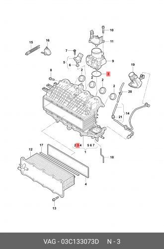 Прокл.AUDI/VW - VAG (VW/Audi/Skoda/Seat) арт. 03C133073D - купить по ...