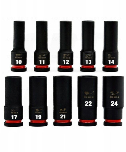 Набор профессиональных шестигранных головок США ShW 1/2 удлиненные - 10 ...