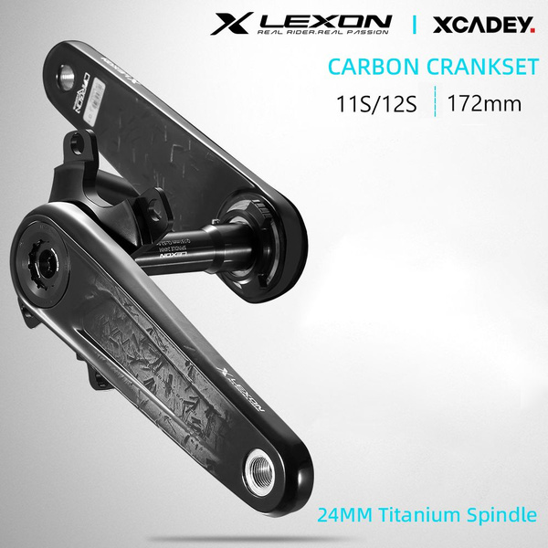 Полностью углеродистый коленчатый вал LEXTON ultralight road bike crank ...