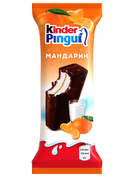 Пирожное бисквитное Киндер Пингви Мандарин, 24,6%, 30 г купить на OZON ...